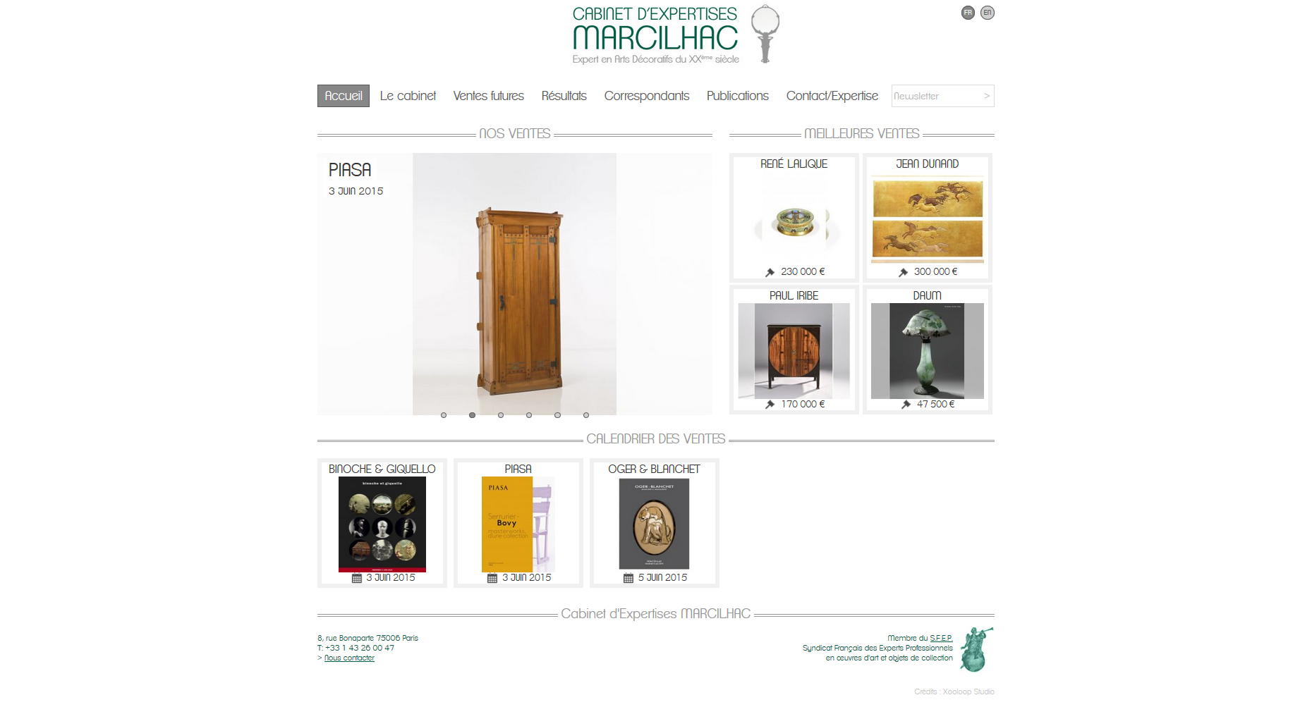 Cabinet Marcilhac - Xooloop Studio